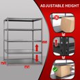 Shuntong The Atlas 48”W x 24”W x 72”H Heavy Duty Storage Shelves Load ...