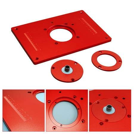 Universal Router Table Saw Insert Base Plate Kit Red Board Trimming ...