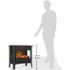 Duraflame 3D Black Infrared Electric Fireplace Stove with Remote ...