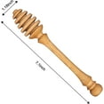 Beech Wooden Honey Dipper Sticks Set of 2, 7.1 Inch Wooden Honey Spoons ...