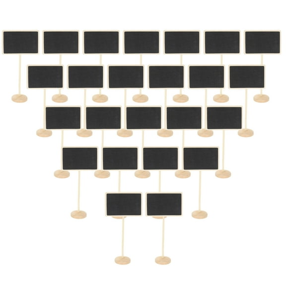 Uxcell 6Pcs Mini Chalkboard Signs with Easel Stand, Black (Irregular ...