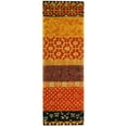 SAFAVIEH Rodeo Drive Luis Floral Geometric Wool Area Rug, Rust/Gold, 2 ...