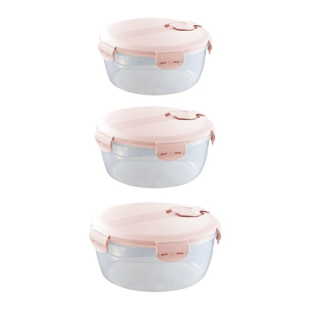 Visland 3 Pcs/Set Airtight Food Storage Containers Food Grade Plastic ...