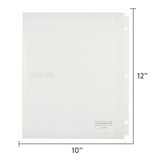 Smead Clear Letter Size Three-Ring Envelope, 1-1/4" Expansion, Velcro ...