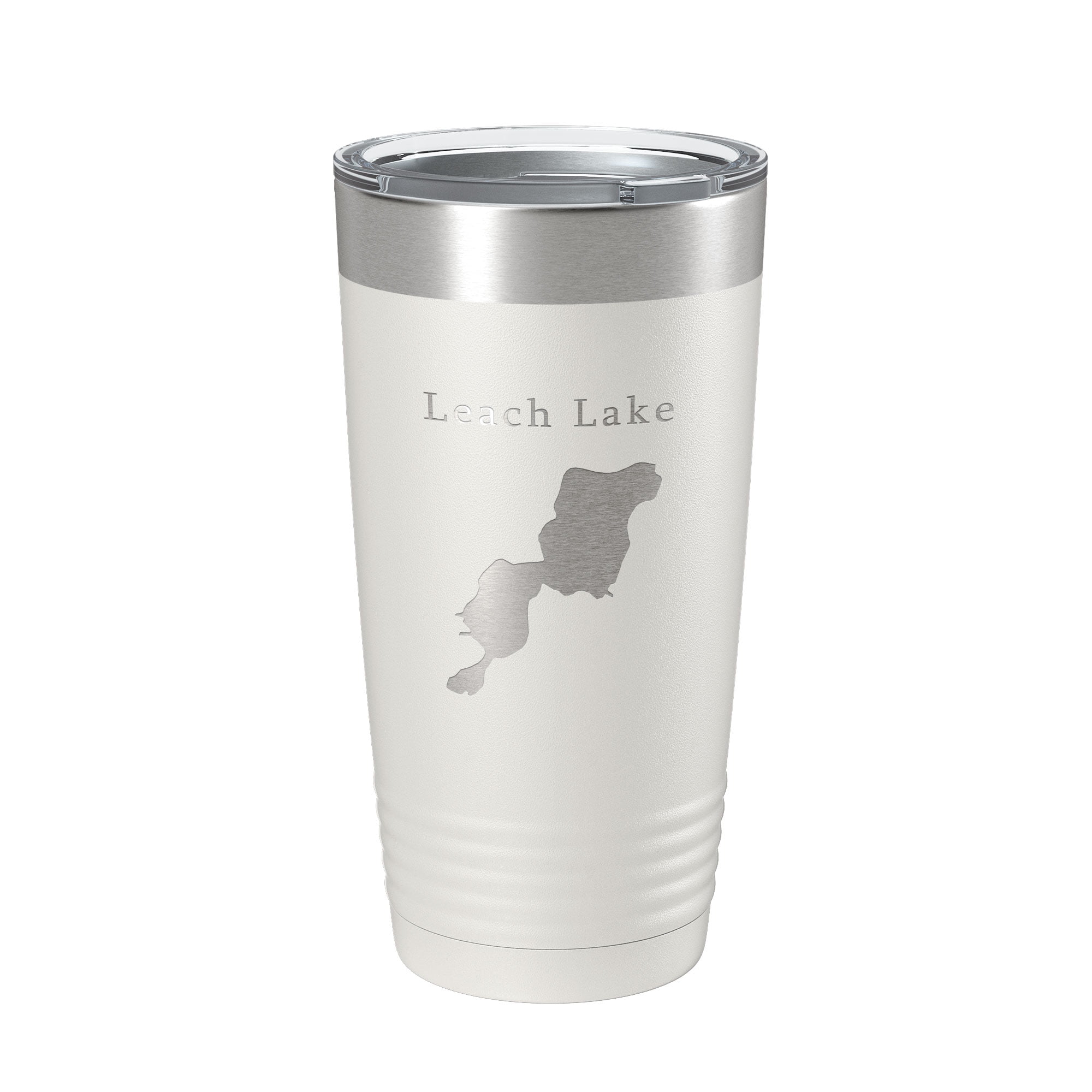 Leach Lake Map Tumbler Travel Mug Insulated Laser Engraved Coffee Cup ...