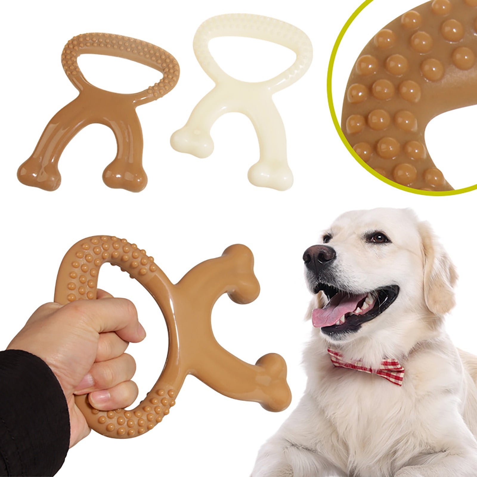 Click here for Blaxill Dog Chew Toy Beef Bone Shape Durable Molar... prices