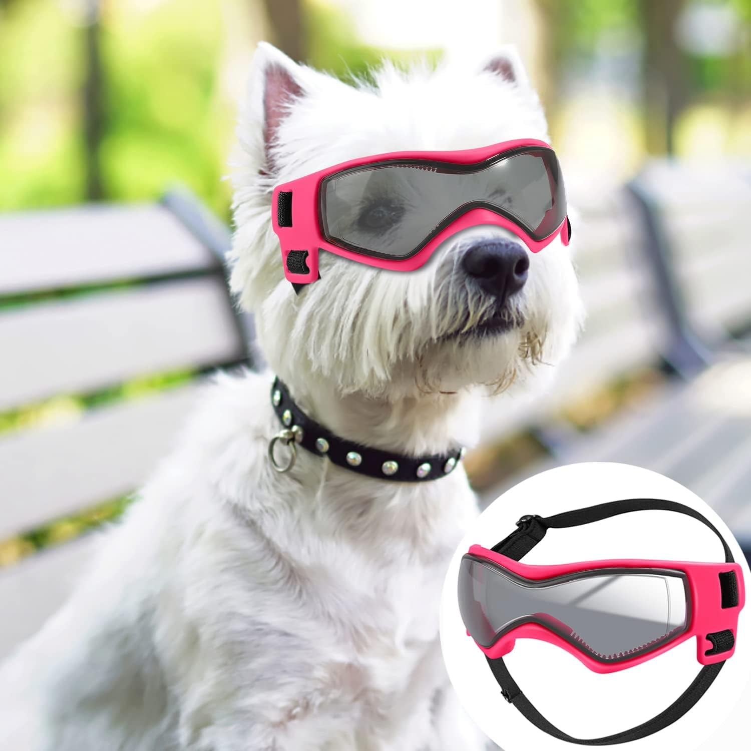 Dog Goggles UV Protection for Small to Medium Breed Dog, Dog Sunglasses ...