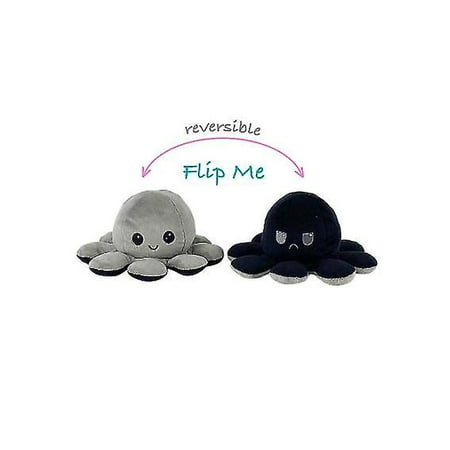 Reversible Octopus Plushie Double-sided Flip Doll Show Mood Toy ...