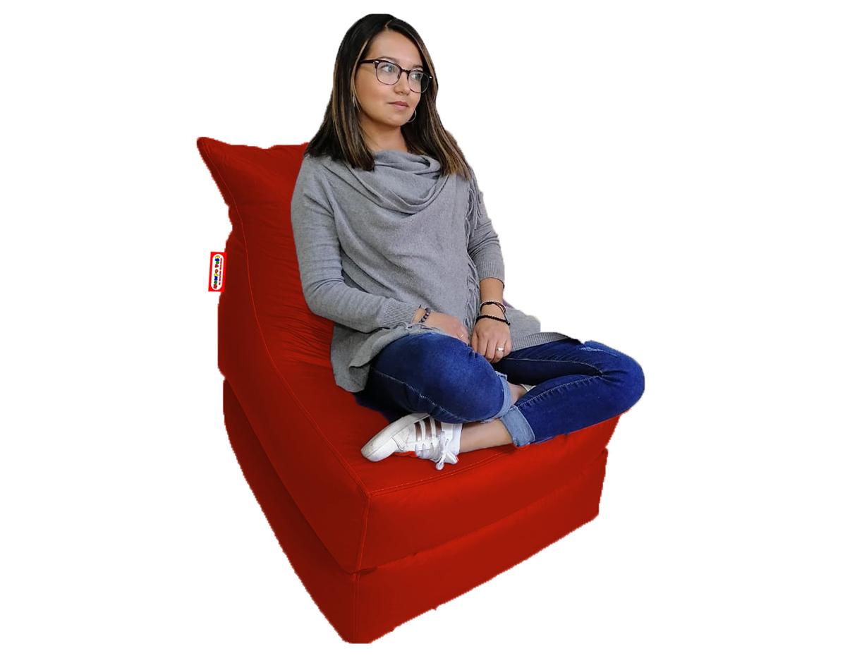 Sillón Puff Mundo Puff Sándwich 2 en 1 Sillon y Divan rojo Estandar ...