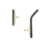 MOR/ryde STP214-120H Entry Step Hand Rail; StepAbove ™; Use With 2nd ...