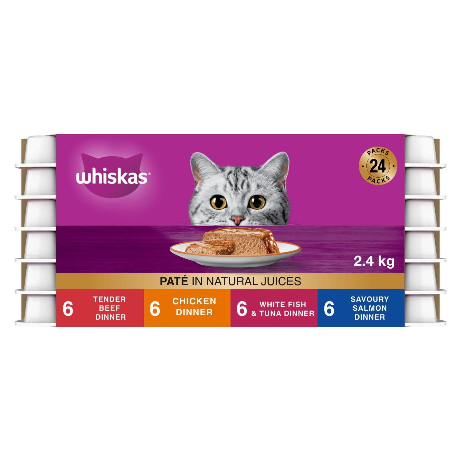 Click here for Whiskas Paté Variety Pack Adult Wet Cat Food Singl... prices
