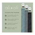 Ali+Oli Pacifier Clips (set of 3) Linen - Night - Walmart.com
