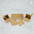 Totally Bamboo Double Dipper Salt Box / Cellar with Spoos & Tray ...