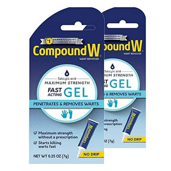 Compound W Maximum Strength Wart Remover Gel 0.25 OZ, Painless, Fast ...