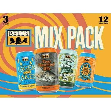 Bell's Two Hearted IPA Craft Beer, 12 Pack, 12 fl oz Cans, 7% ABV ...
