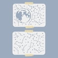2Pcs 2 Styles PET Hollow Out Drawing Painting Stencils for DIY ...