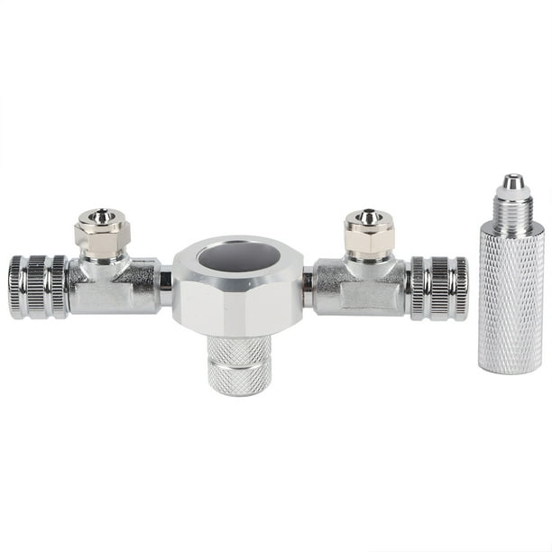 CO2 Splitter, Aluminium Alloy CO2 Splitter Valve Portable Multi Ways Splitter Regulator, For ...