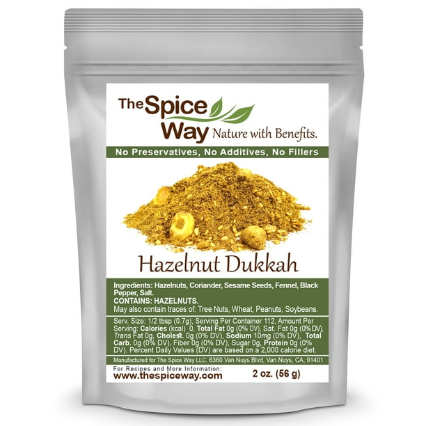 The Spice Way Hazelnut Dukkah Seasoning - Traditional Egyptian Spice ...