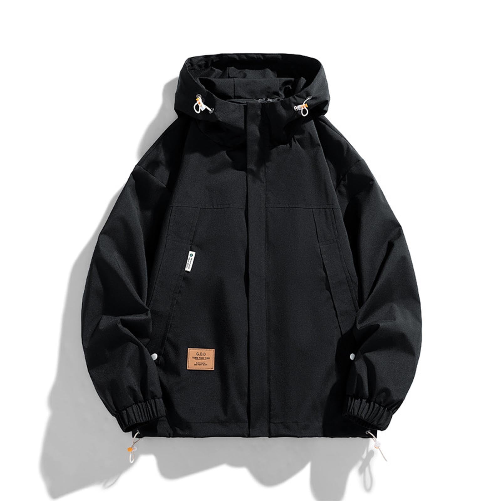 Click here for Mceream Mens Hoodie Jacket Waterproof Rain Coat Li... prices