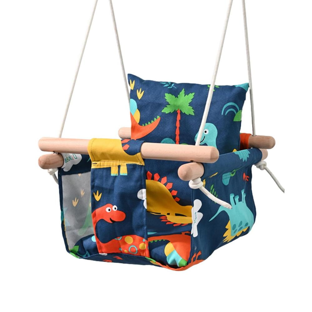 AIXING Toddler Swing Secure High Back Infant Swing with Bar Adjustable ...
