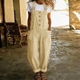 Bloomae Womens Casual Adjustable Bib Overalls Loose Fit One Piece ...