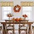 Curtain Valance for Windows, Farm Gnome Fall Sunflower Watercolor ...