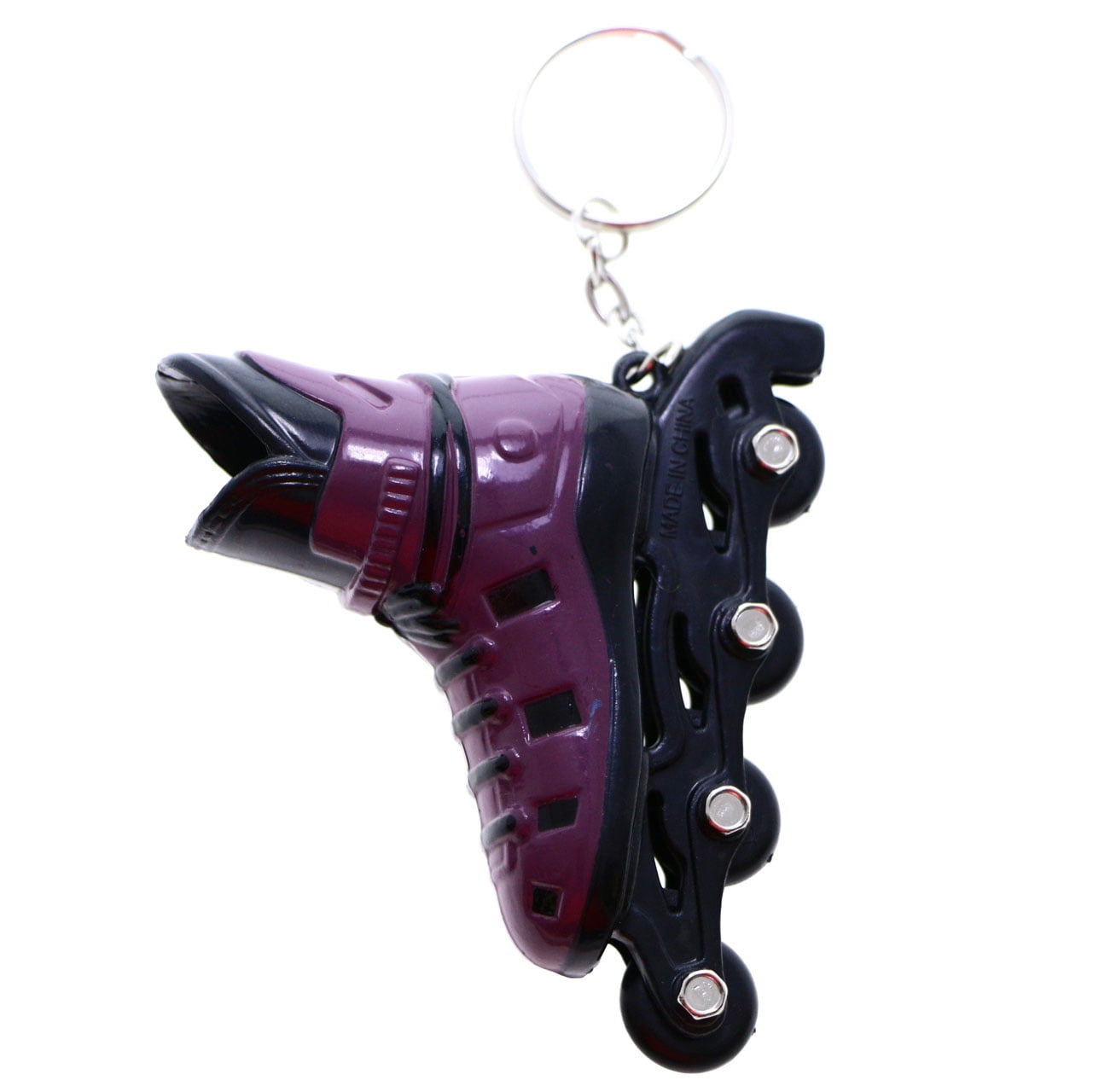 Inline Roller Skate Split-Ring-Keychain Purple/Black - Walmart.com