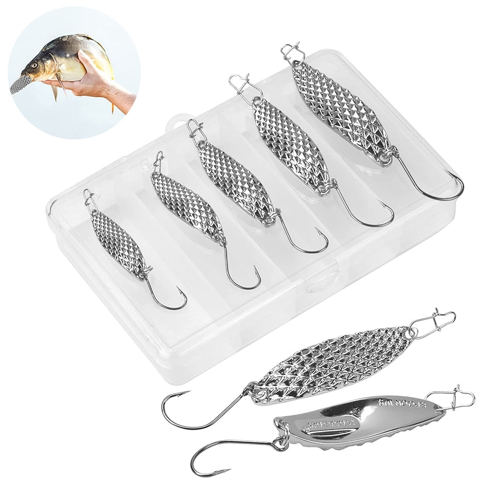 Metal sequins Golden and silver oblique piece leech simulation bait ...