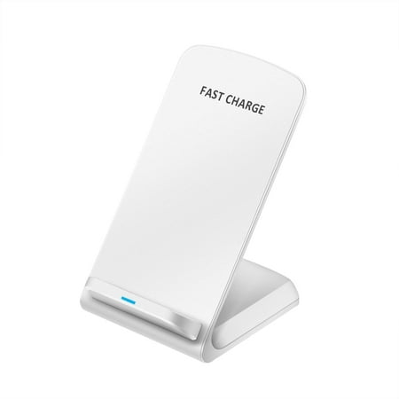 2-coil Wireless Charger Stand Qi-Enabled Devices 10W Non-slip Fast ...