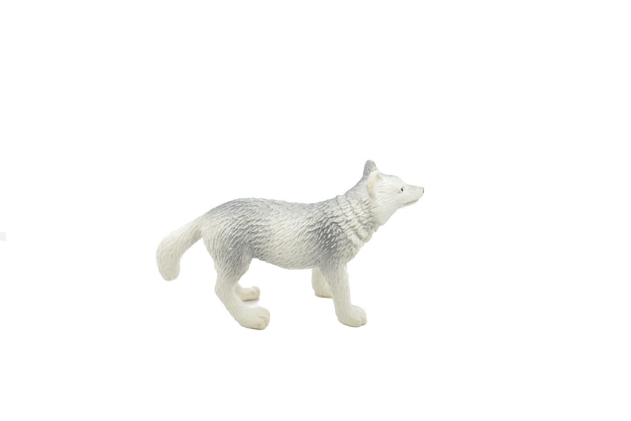 Fox, Arctic, White, Very Nice Plastic Animal, Educational, Toy, Kids ...