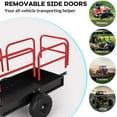 Heavy Duty ATV Trailer,Utility Trailer with Removable Sides for 1700lbs ...