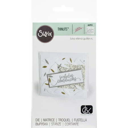 Sizzix Thinlits Dies By Luisa Elena Guillen-Sentidas Condolencias ...