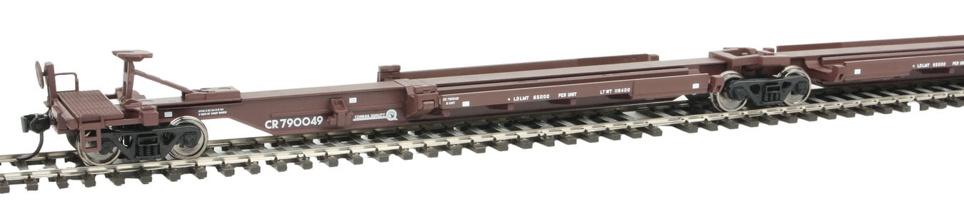Walthers HO Scale Five-Unit All-Purpose 48' Spine Car Conrail/CR ...