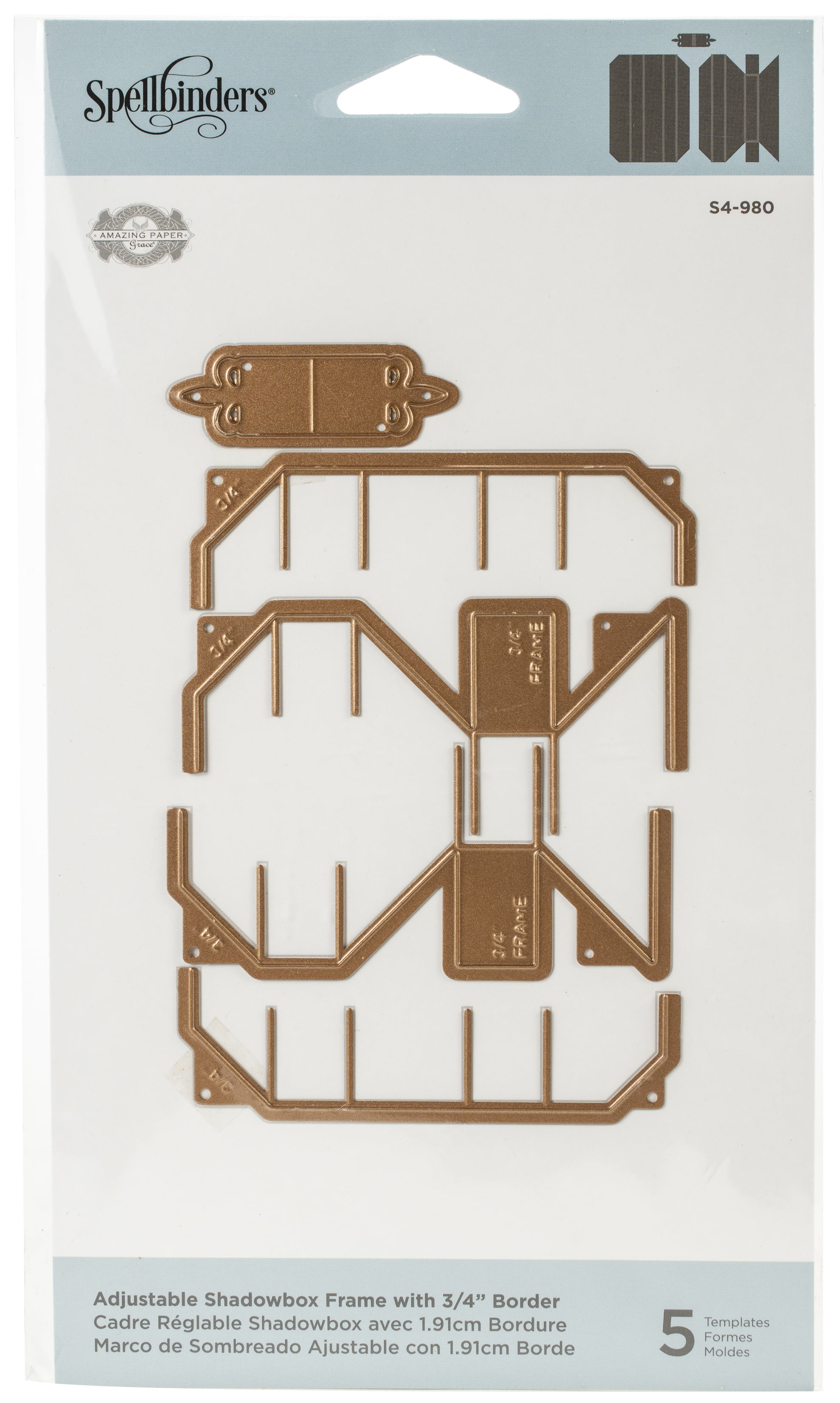 Spellbinders Shapeabilities Dies By Becca Feeken-Shadowbox Frame With ...