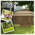 Outsunny 11' x 11' Pop Up Canopy, Outdoor Patio Gazebo Shelter with ...