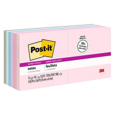 Post-it Notes Value Pack, 3 in x 3 in, Marseille Collection, 24 Pads ...