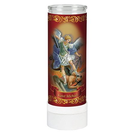 Religious Saint Michael The Arcahngel Electric Prayer flameless LED ...