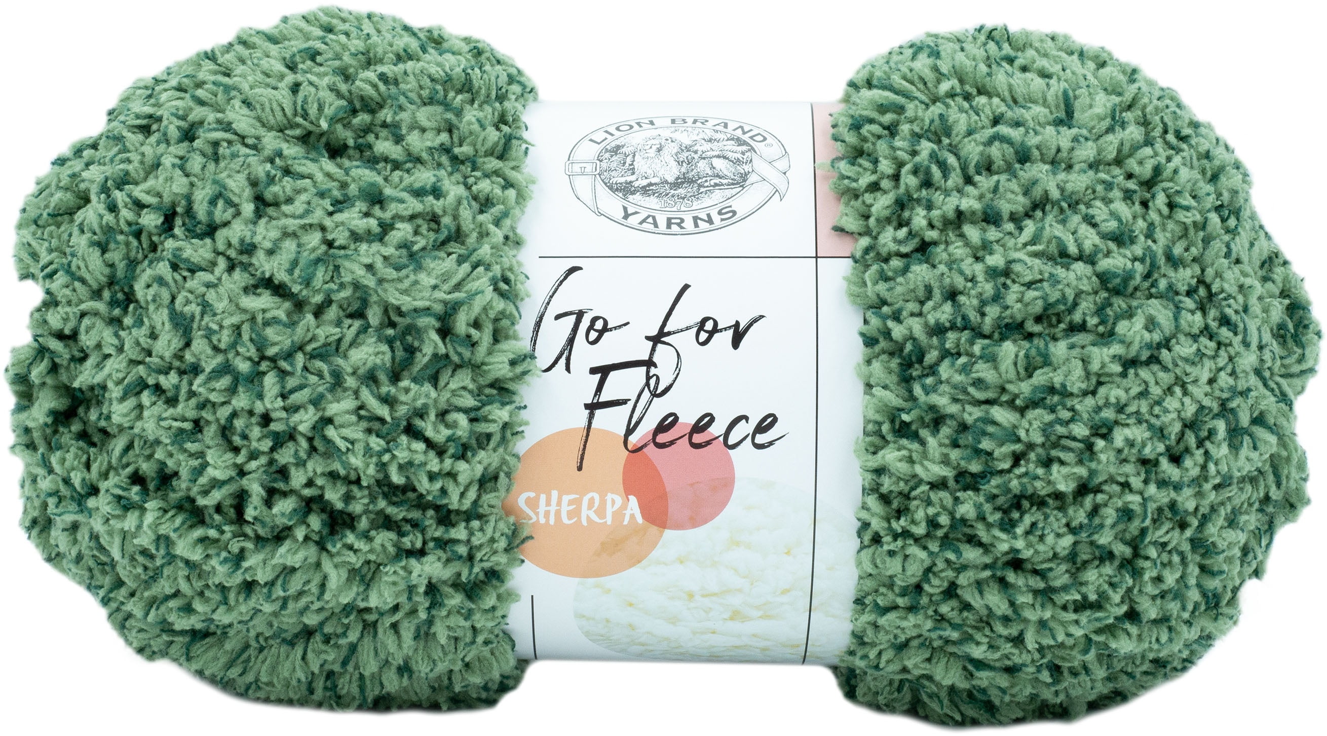 Lion Brand Go For Fleece Sherpa Yarn-Fern - Walmart.com