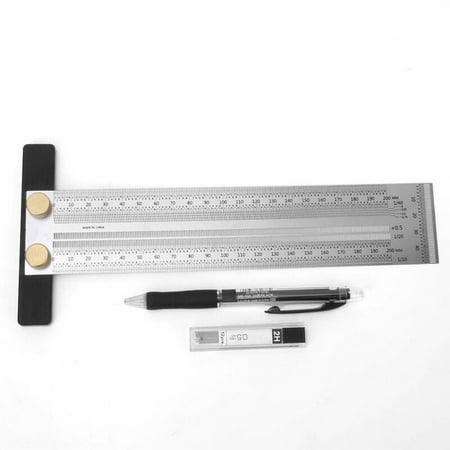 Stainless Steel Scribing Ruler, T Type, Marking Ruler, Precision Ruler ...