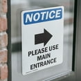 (2 Pack) Please Use Main Entrance Sign - Walmart.com