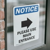 (2 Pack) Please Use Main Entrance Sign - Walmart.com