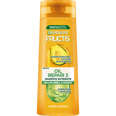 Garnier Fructis Anti-Frizz Smoothing Treat Shampoo with Avocado Extract ...