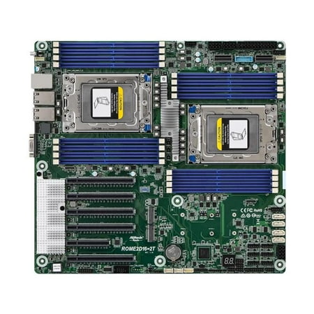 ASRock Rack ROME2D16-2T Dual Socket AMD SP3 EPYC 7002 Series Dual 10G ...