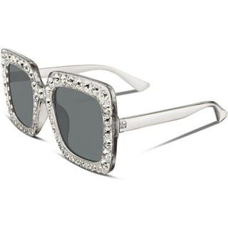 Large Retro Checkered Oval Sunglasses Thick Frame Colored Lens Wide ...