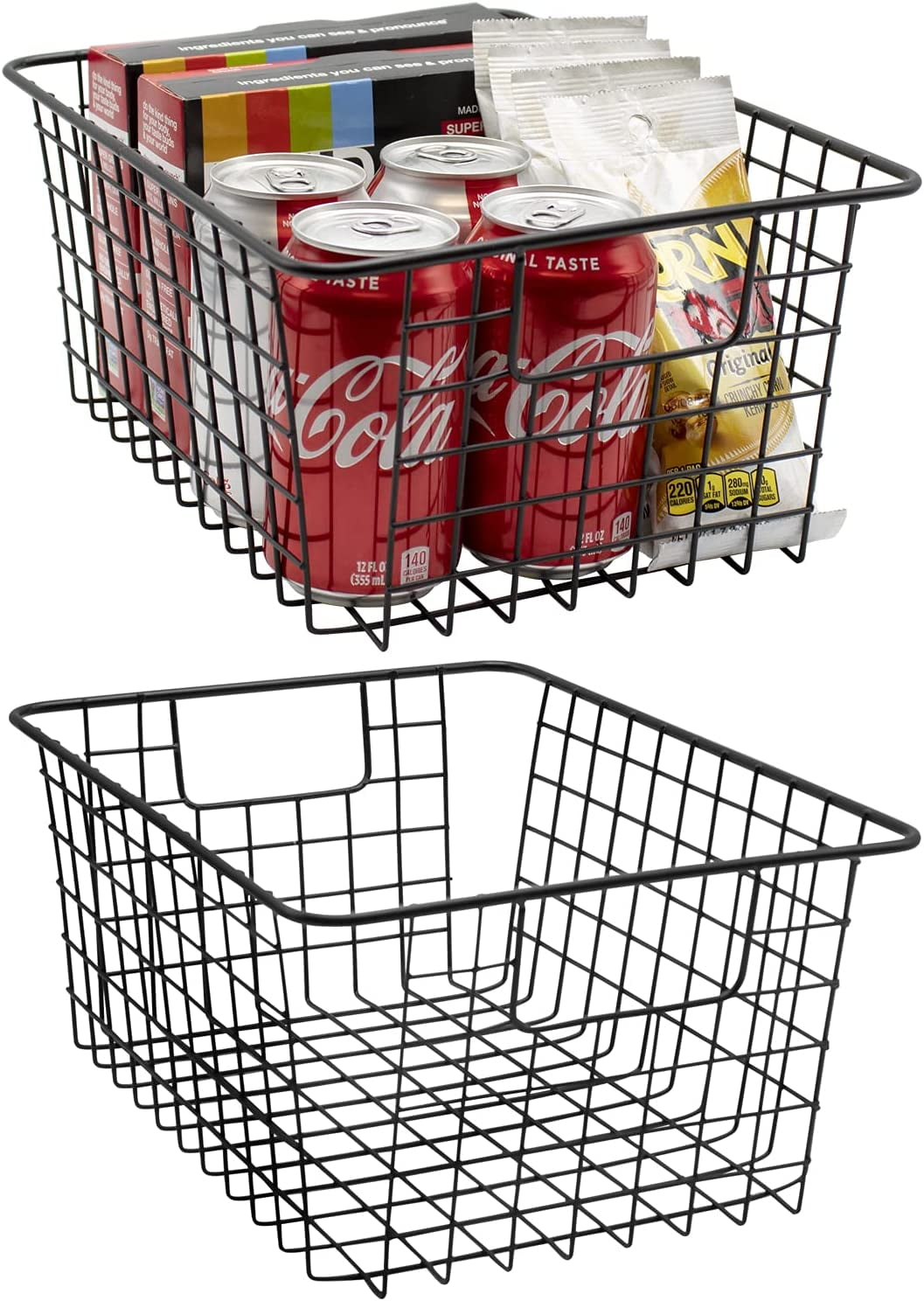 Sorbus Metal Wire Baskets Storage Bin Organizer for Food Pantry ...