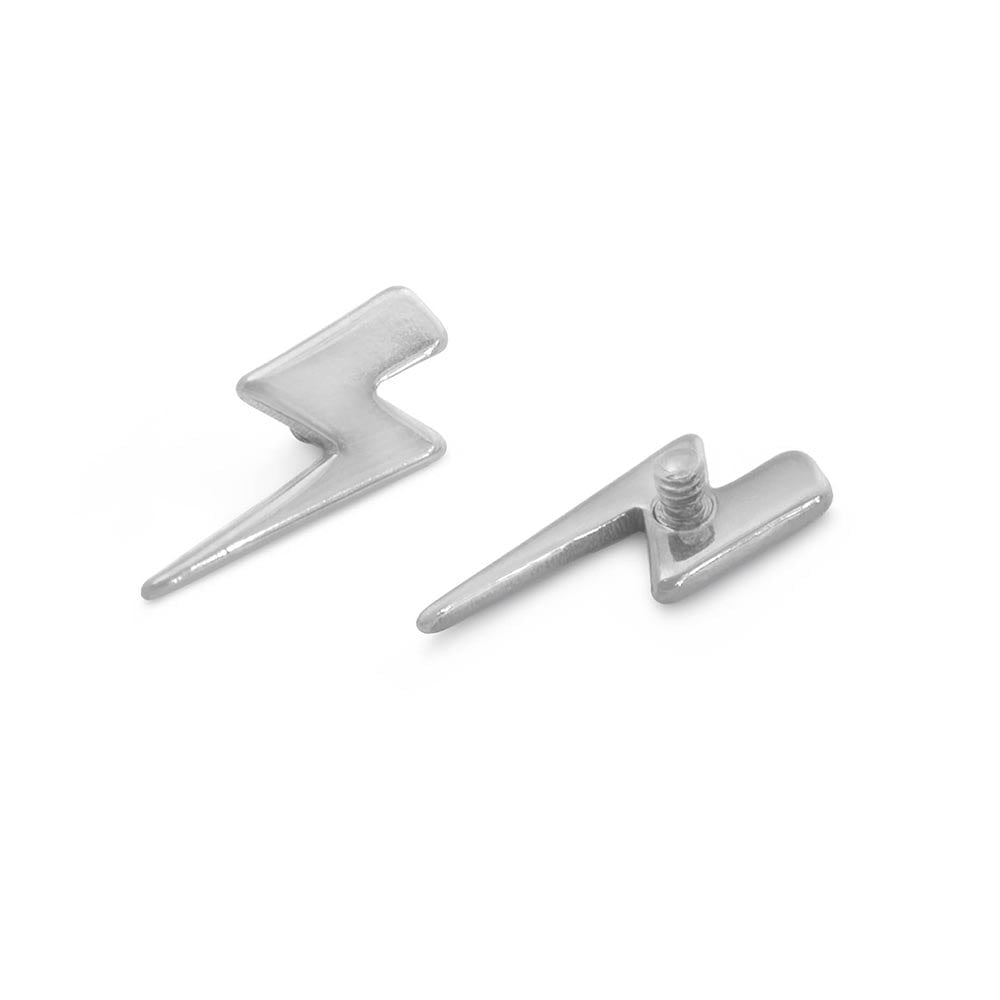 Painful Pleasures Titanium Lightning Bolt Top — Internal 1.2mm - Walmart.com