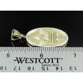 10K Yellow Gold Trident Maserati Logo 2" Canary And White Diamond ...