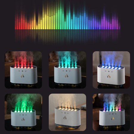 Lutabuo 900ML Cool Mist Humidifier RGB Light Effect Water Fogger for ...