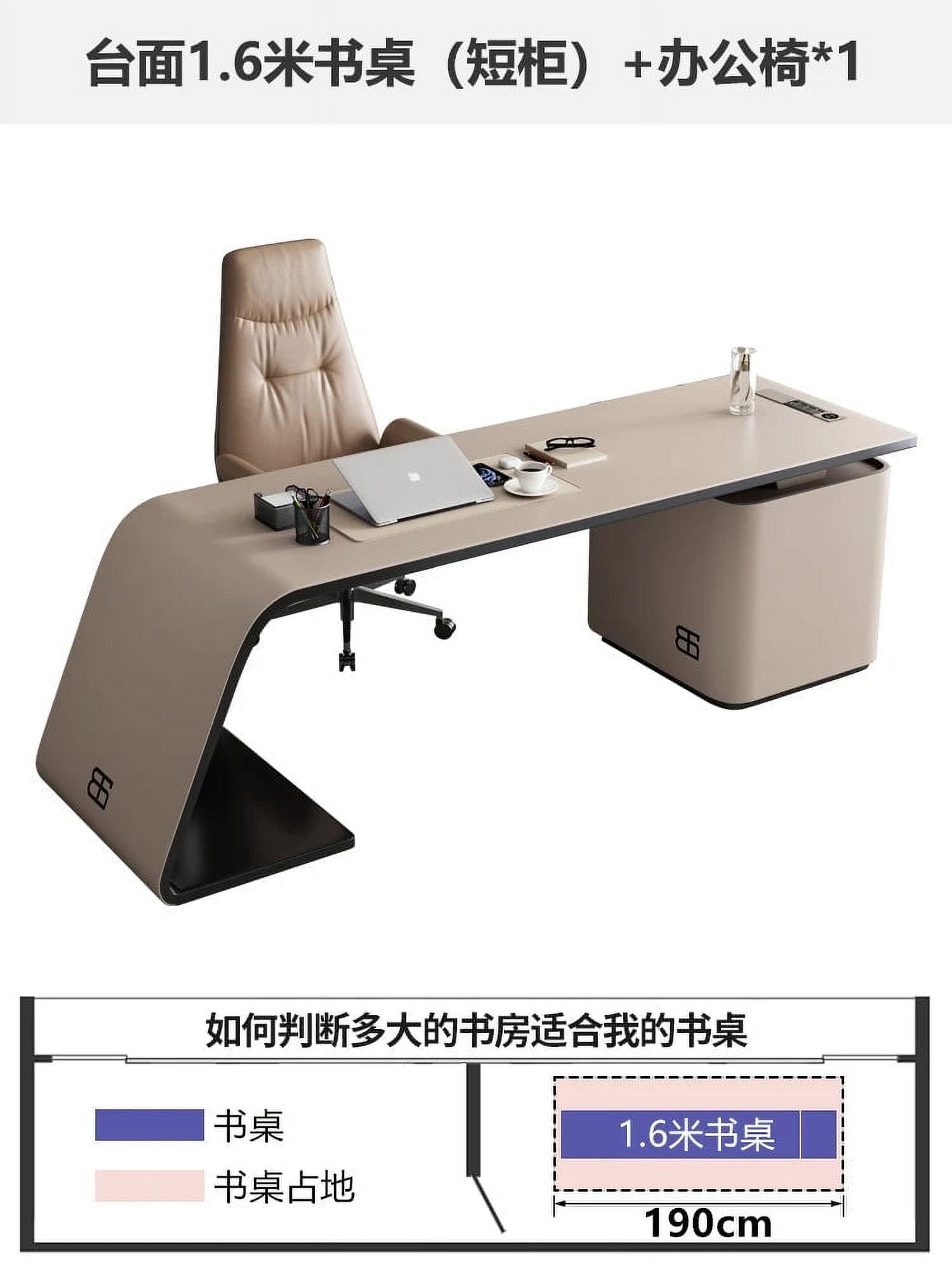 Luxury Boss Office Desks Minimalist Work Desk Corner Executive Table ...