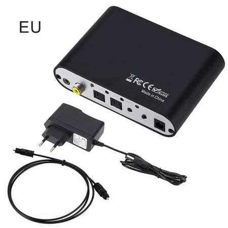 Audio Decoder Digital to Analog 5.1 Channel Adapter Coaxial output ...